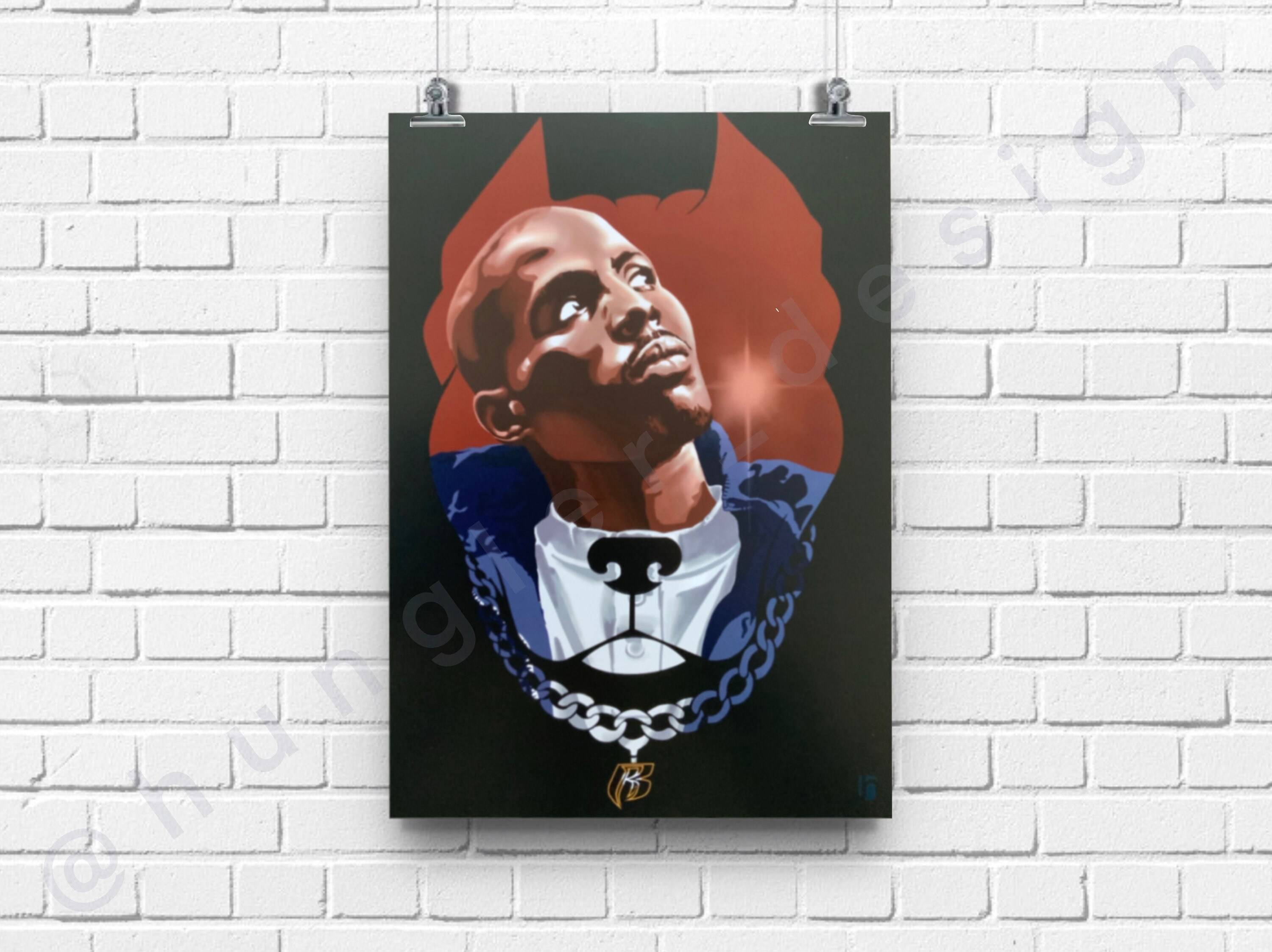 DMX Tribute Original Artwork Wallart Print Classic Hiphop Fan Art ...