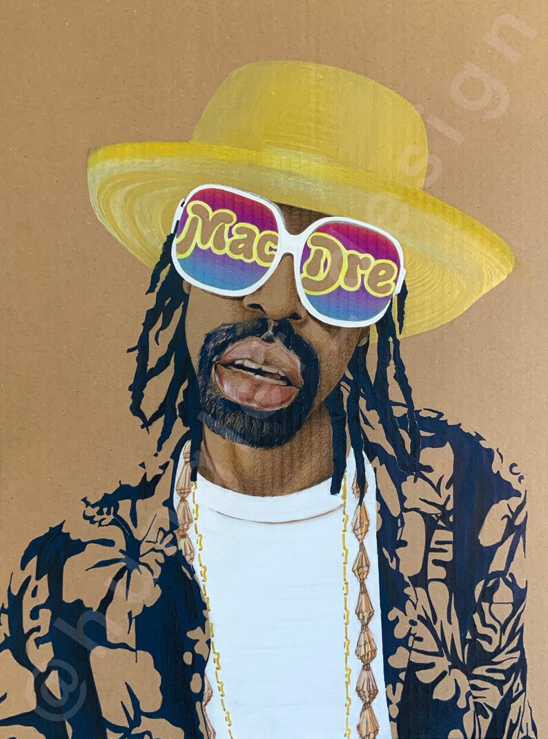 Print Original Artwork Mac Dre Fan Art Hip Hop California Bay Area - Etsy