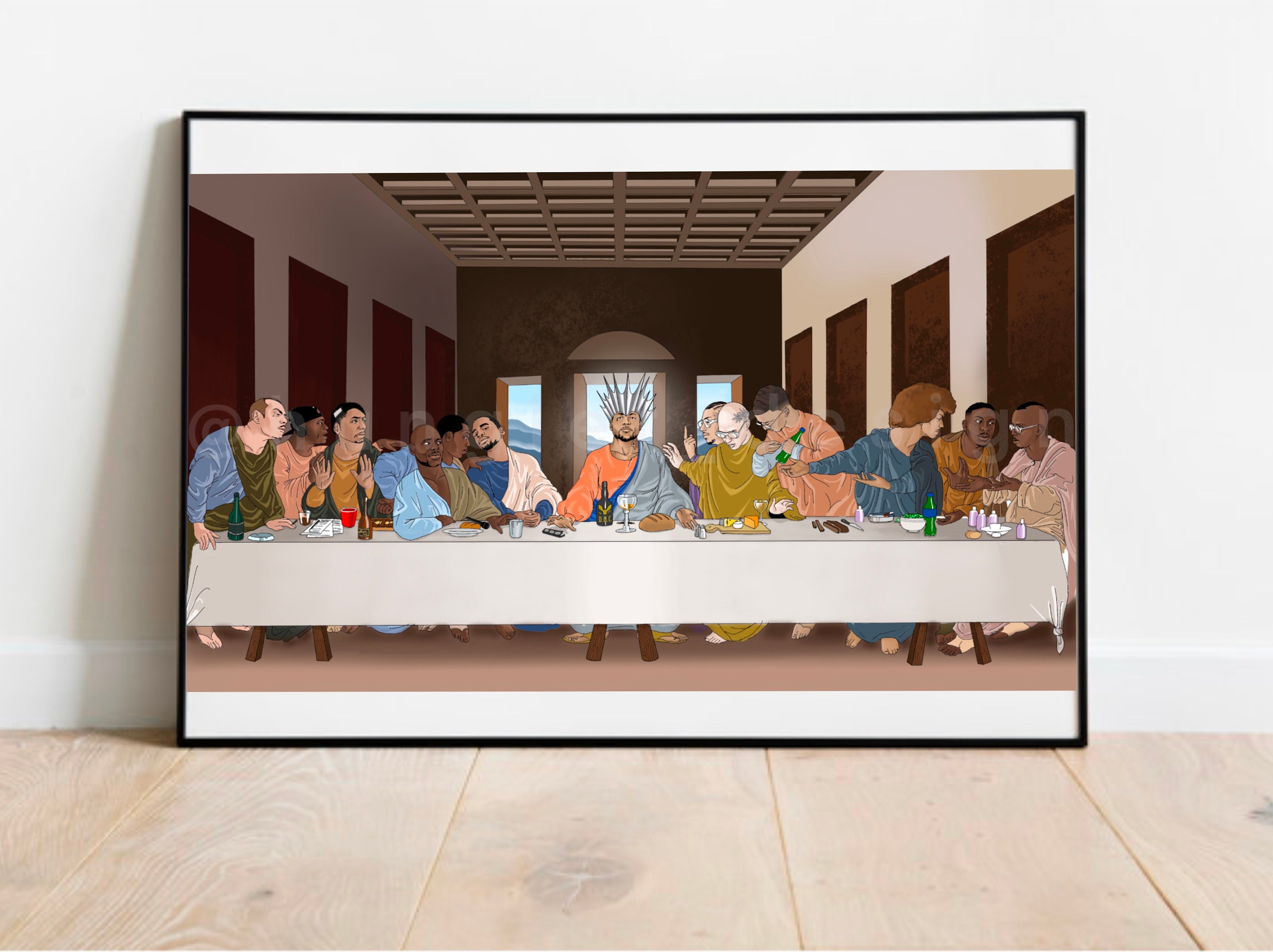 The Last Supper Da Vinci Booba Rap Hip-hop Misappropriation - Etsy