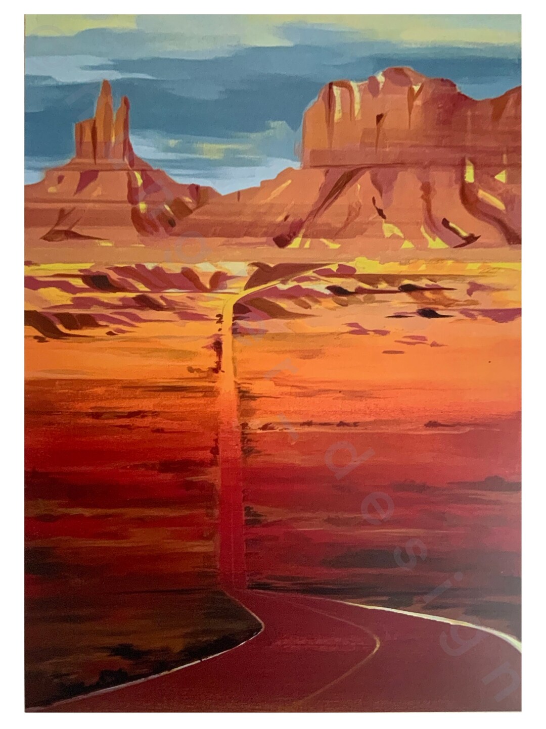 Arizona Landscape Poster Roadtrip Desert Monumentvalley Grand Canyon ...