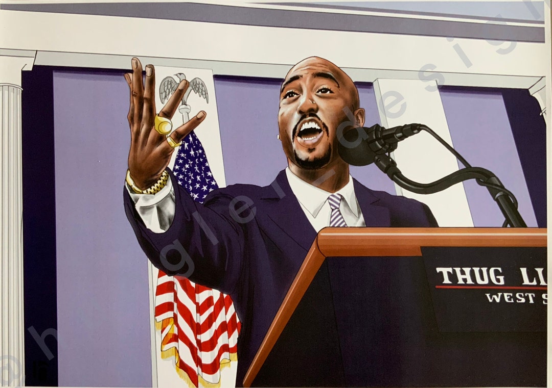 Dear Mr President 2pac Drawing Digital Art Hip-hop Usa - Etsy