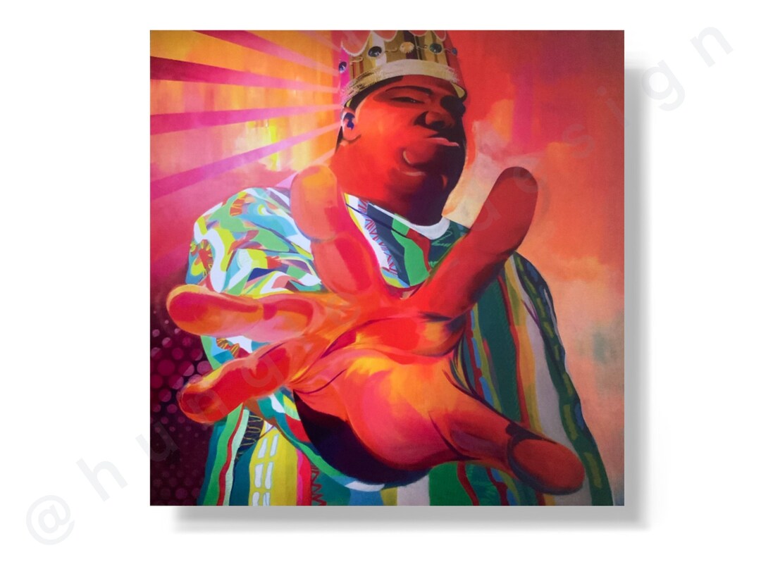 Poster Notorious Big Hiphop Biggie King of New York Illustration ...