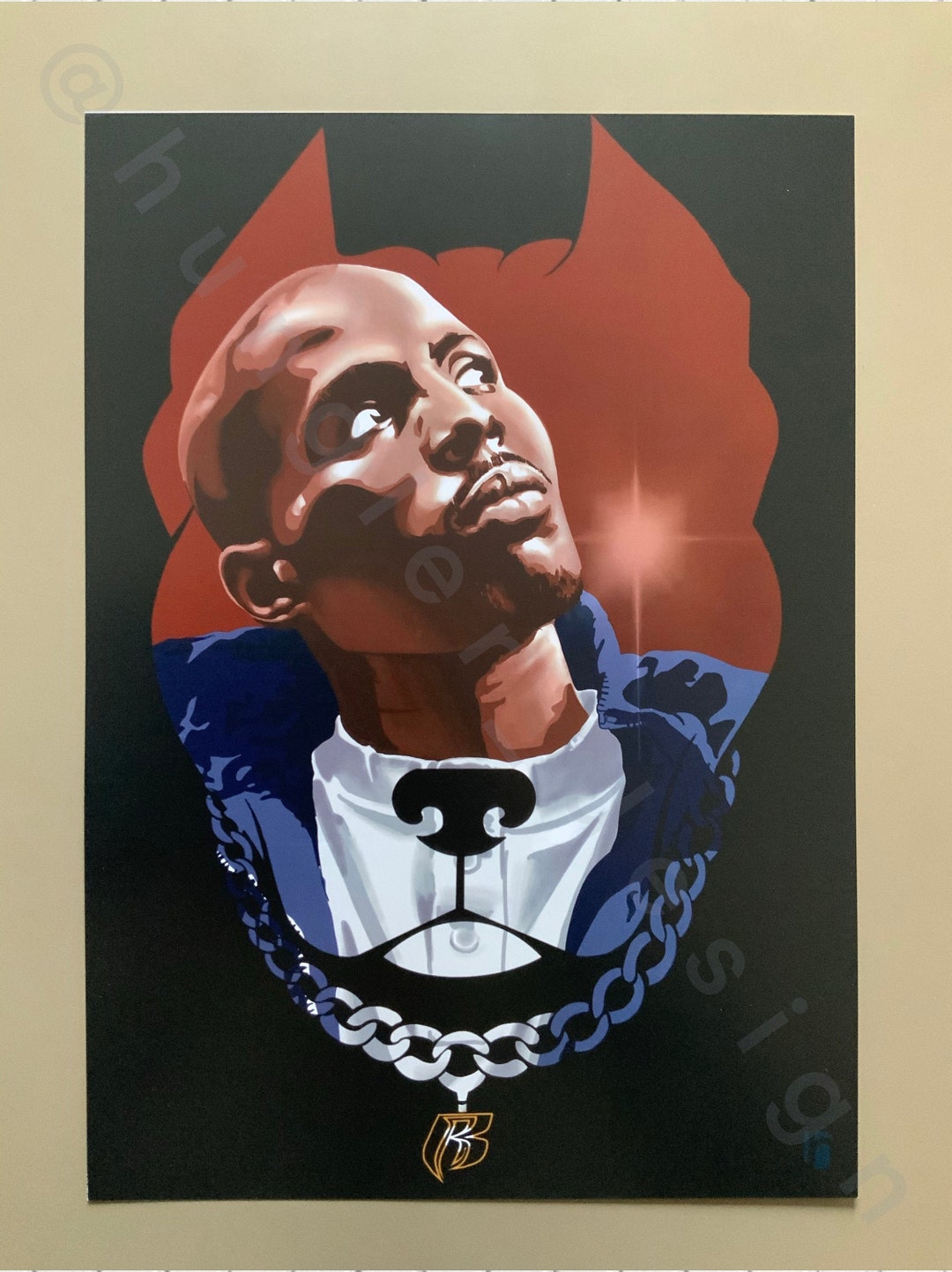 DMX Tribute Original Artwork Wallart Print Classic Hiphop Fan Art ...