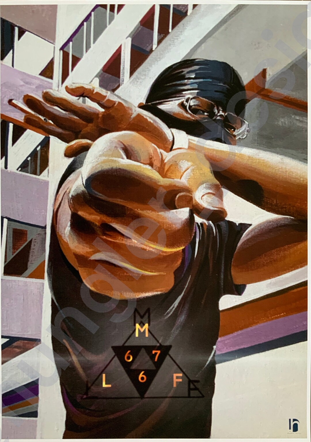 Freeze LMF French Hiphop Fanart Creation Print Acrylic Painting ...