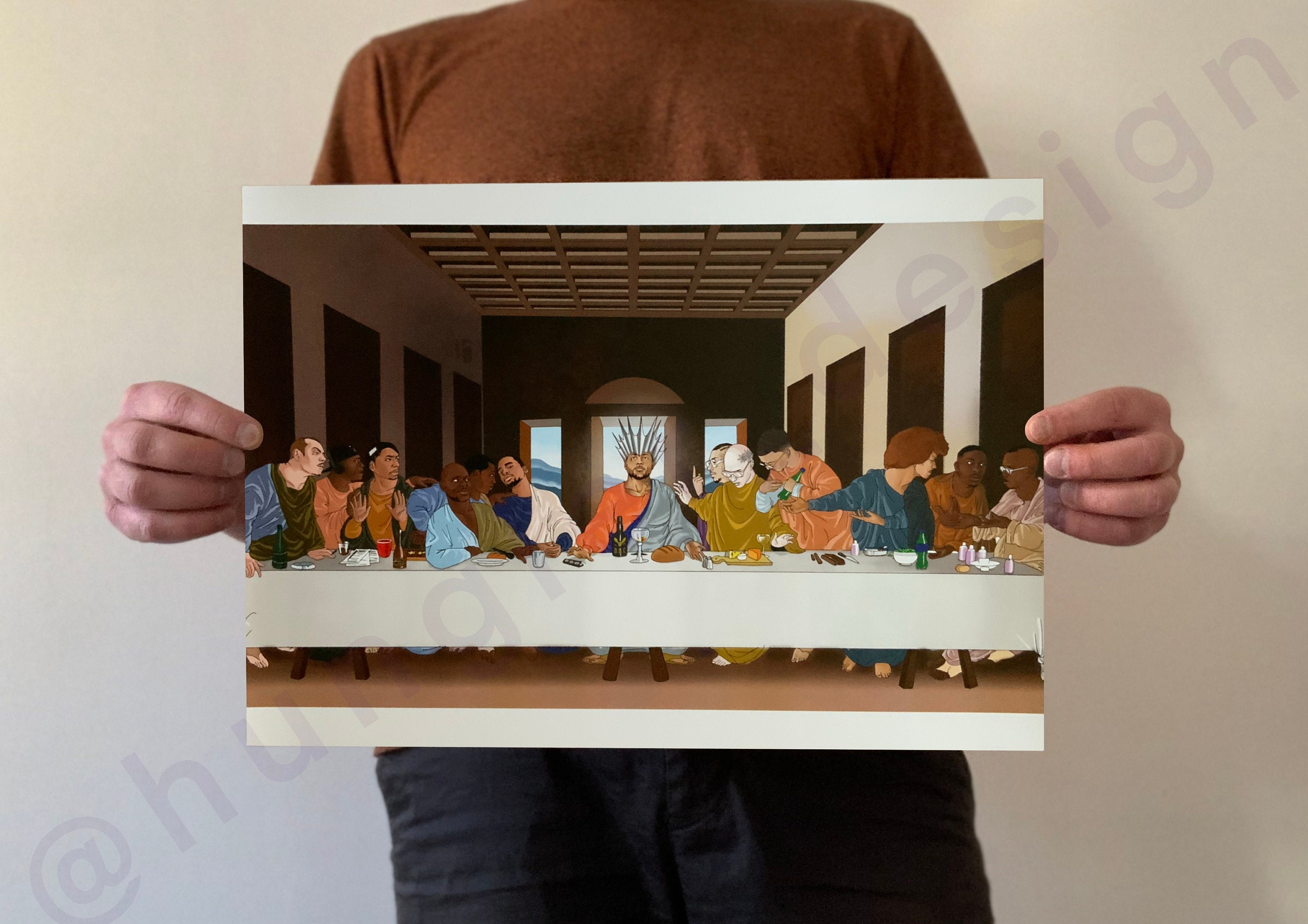 The Last Supper Da Vinci Booba Rap Hip-hop Misappropriation - Etsy