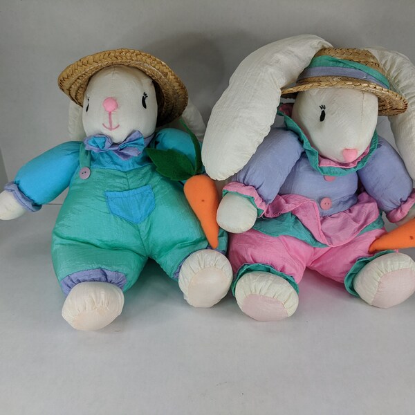 Farmer Bunny Plush - Etsy