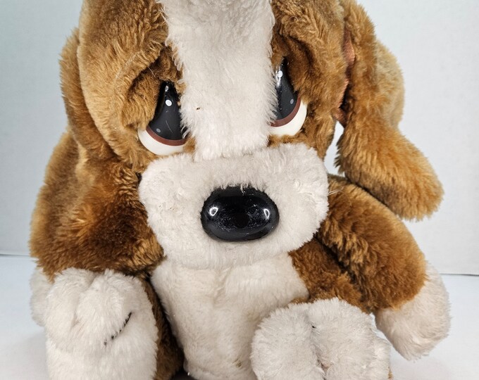 Applause Sad Sam Plush Basset Hound Dog Stuffed Animal Sad Eyes VTG ...