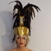 GOLD mohawk Feather Headpiece-samba Costumes - Etsy