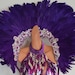 PURPLE Feather Wings/backpack-samba Costumes Carnival-mardi Gras-show ...