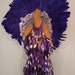 PURPLE Feather Wings/backpack-samba Costumes Carnival-mardi Gras-show ...