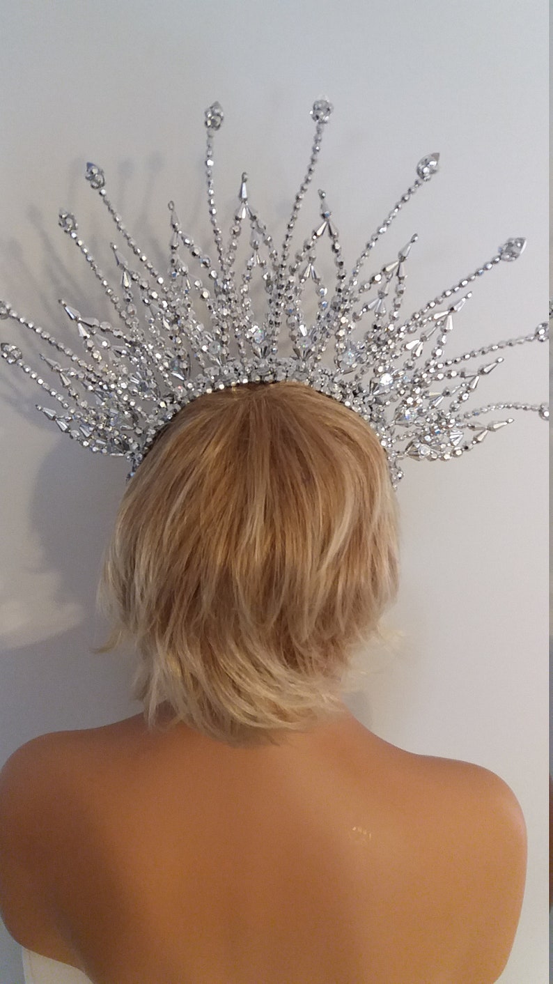SILVER Liberty Headdress-headpiece-samba Costumes Carnival-mardi Gras ...