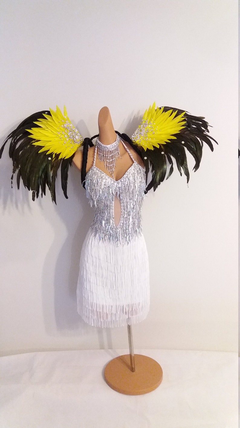 YELLOW Feather Wings/backpack-samba Costumes Carnival-mardi - Etsy