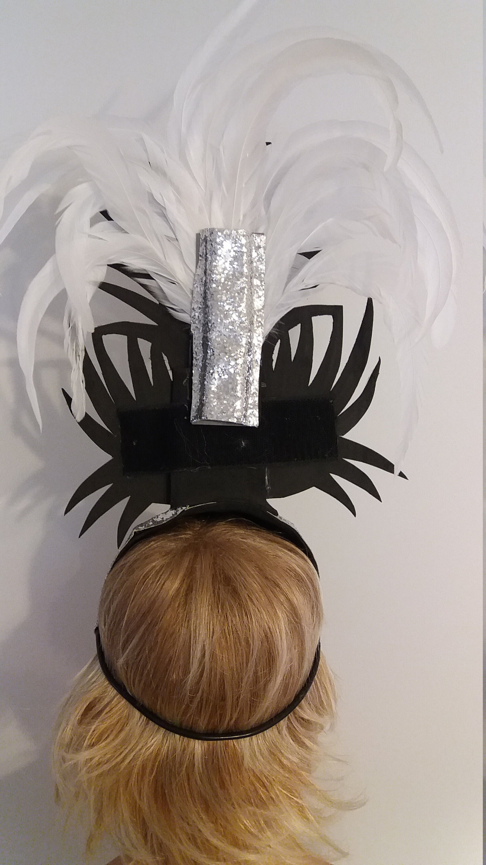 WHITE Feather Headpiece-samba Headdress Costumes-cabaret-burlesque ...