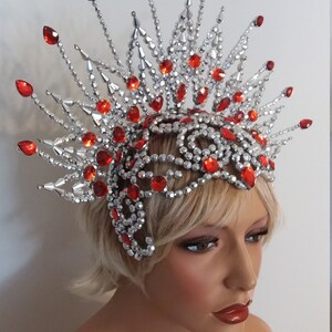 SILVER Liberty Headdress-headpiece-samba Costumes Carnival-mardi Gras ...