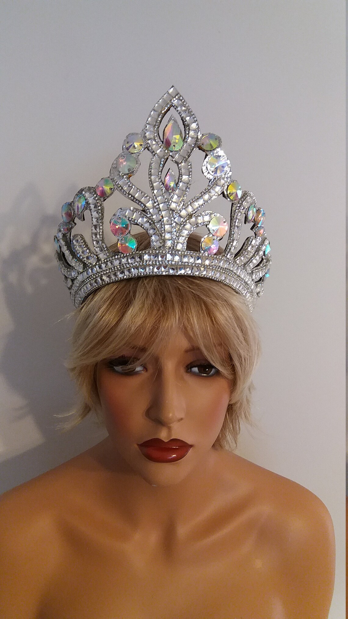 CRYSTAL DIADEM Crown Headpiece-Costumes-Rio Carnival-Mardi | Etsy