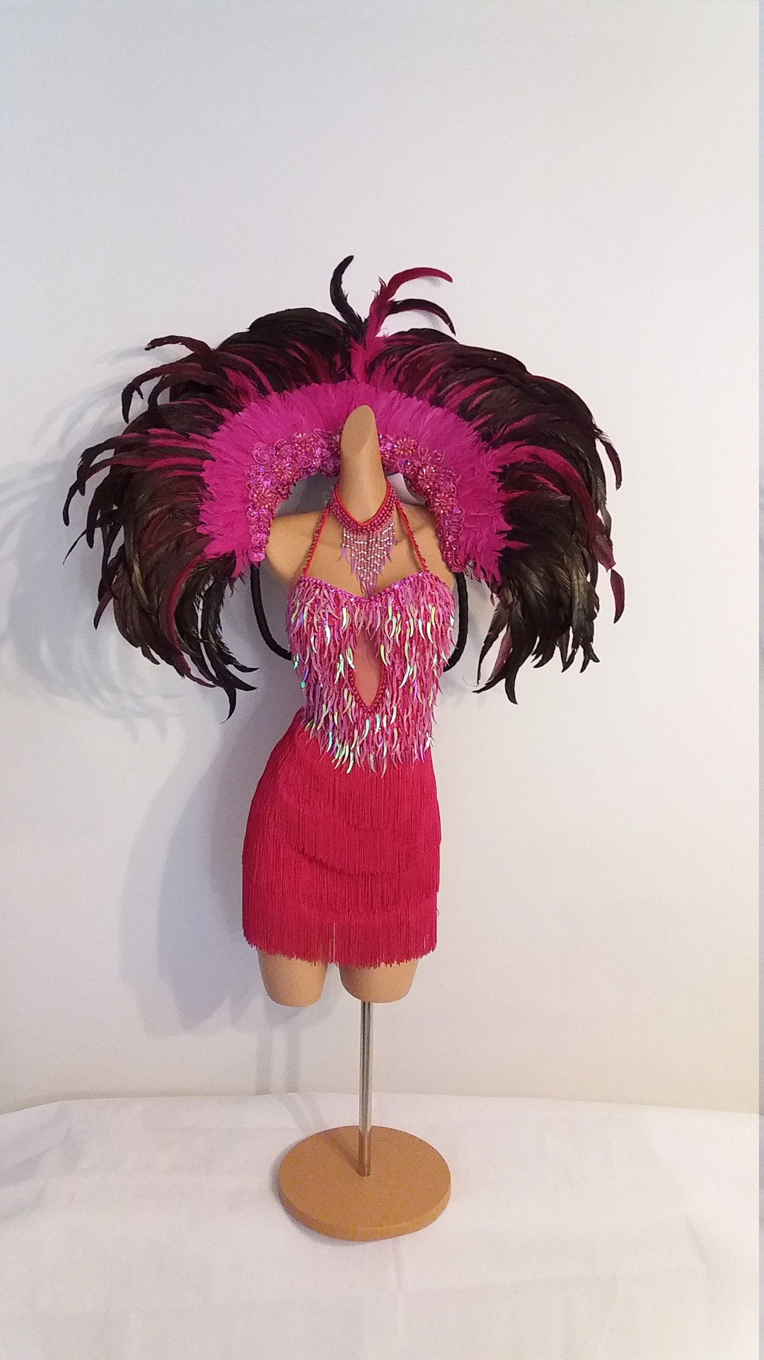 Hot PINK Feather Wings/backpack-samba Costumes Carnival-mardi Gras-show ...
