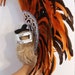 ORANGE mohawk Feather Headpiece-samba Costumes Spartan-gladiator ...