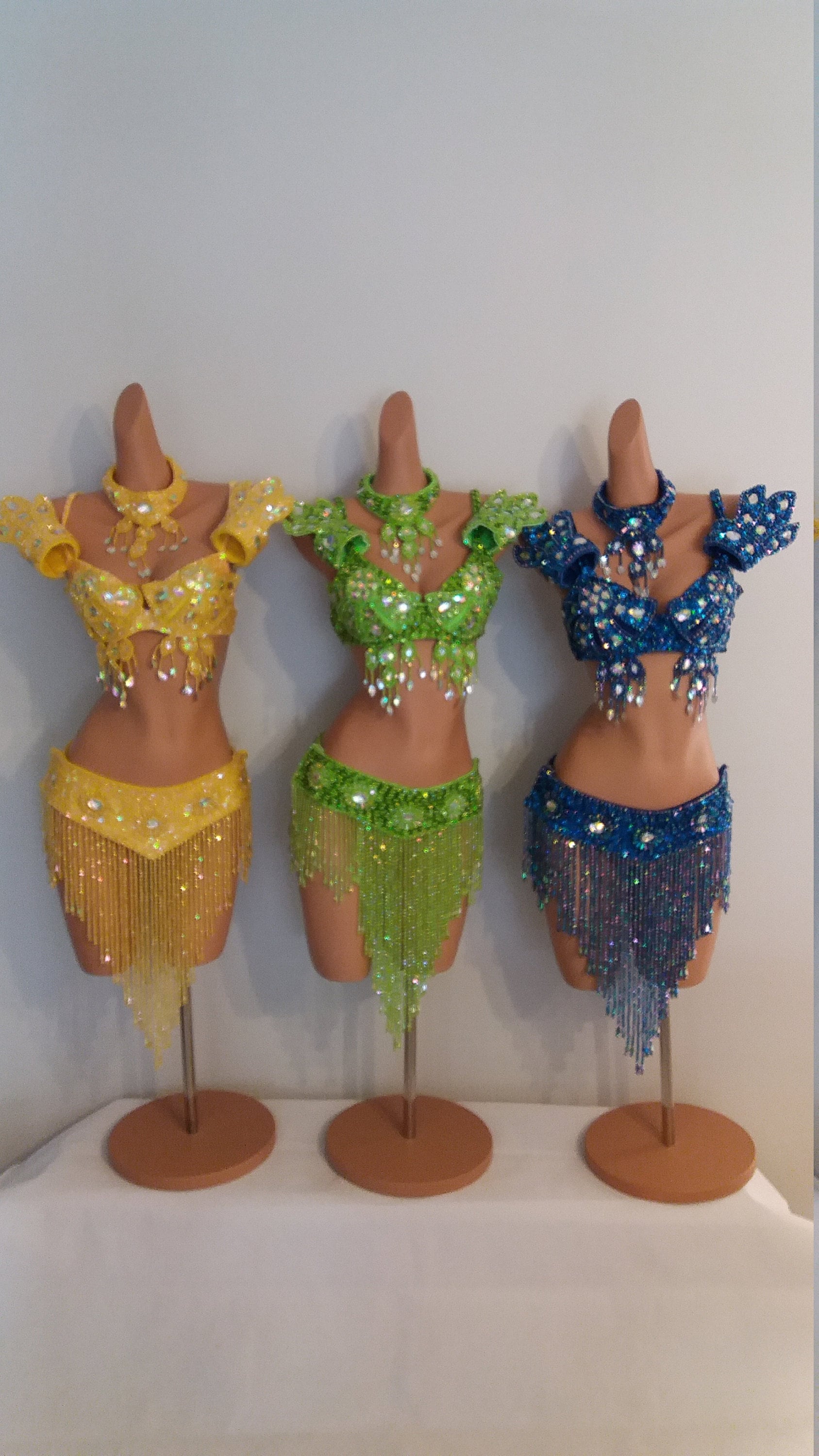 Red Beads Skirttop Samba Costumes Carnival Show Etsy