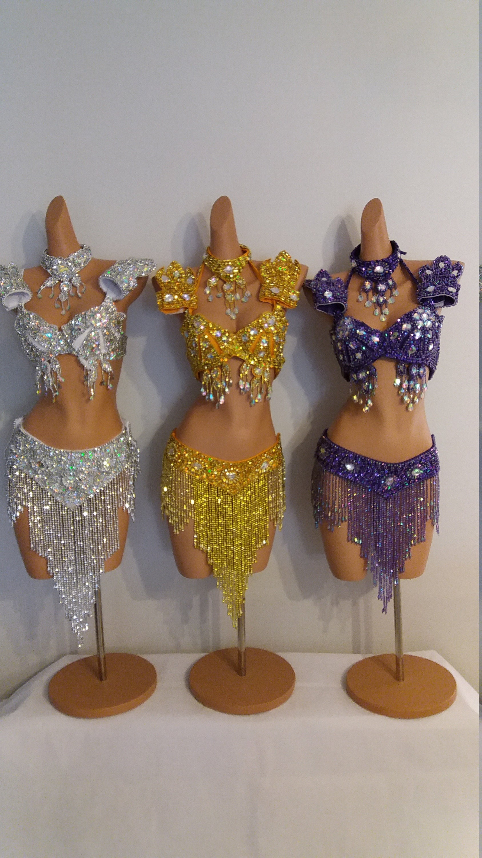 Lime Green Beads Skirttop Samba Costumes Carnival Show Etsy