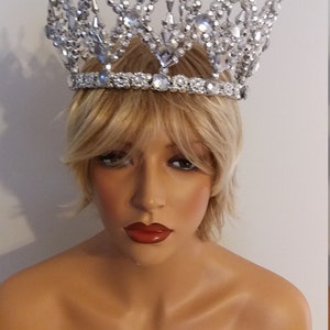 SILVER Beads Crown-headpiece-samba Costumes-rio Carnival-mardi Gras ...