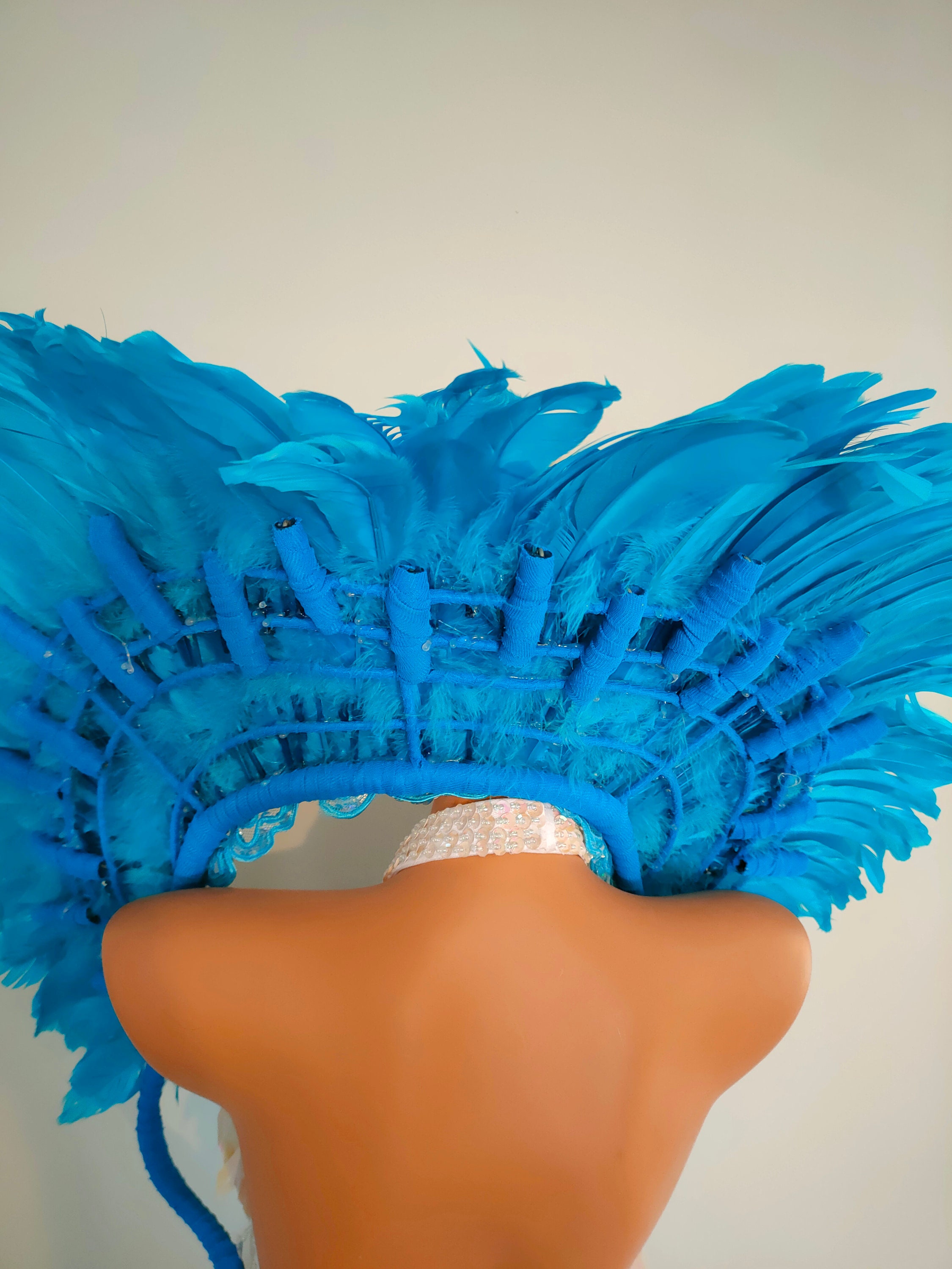 TURQOUISE Feather Wings/Backpack-Samba Costumes Carnival-Mardi | Etsy