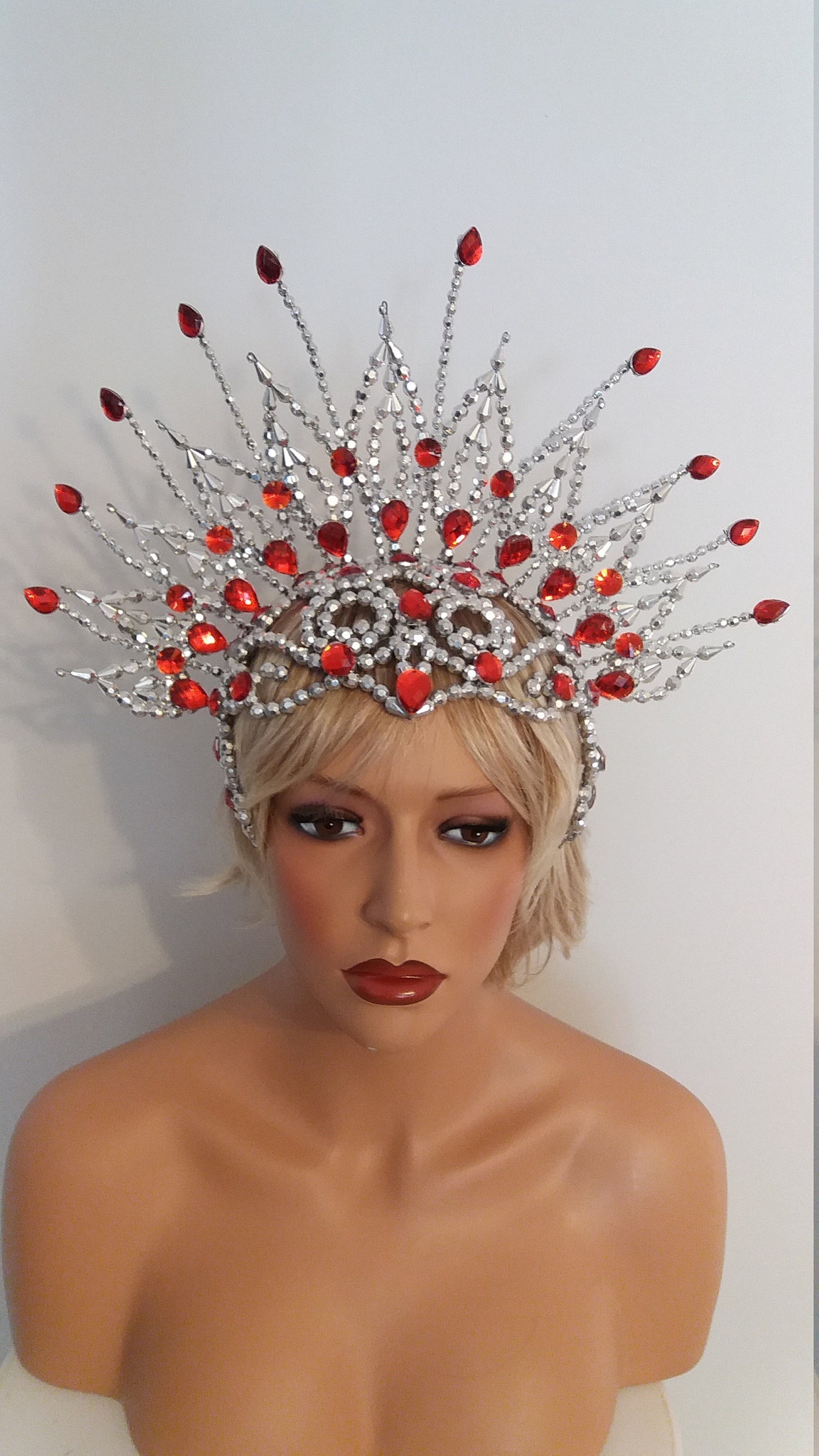 SILVER Liberty Headdress-headpiece-samba Costumes Carnival-mardi Gras ...