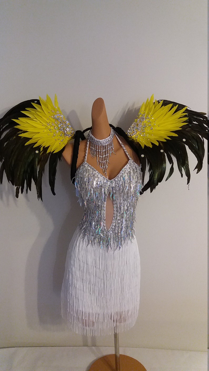 YELLOW Feather Wings/backpack-samba Costumes Carnival-mardi - Etsy