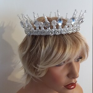 PEARL Beads Crown-headpiece-samba Costumes-rio Carnival-mardi Gras-show ...