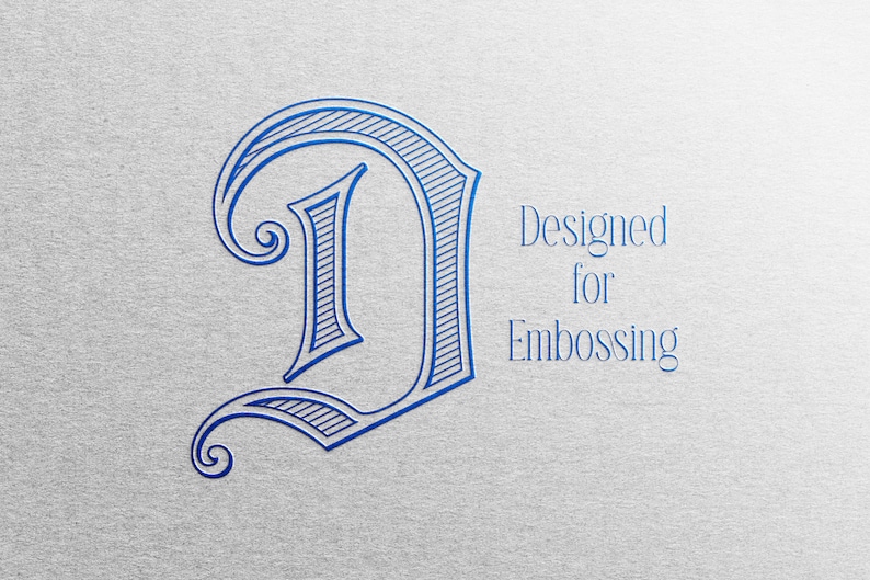 Printable Letter D | Digital Download - Vintage Design of Single Letter ...