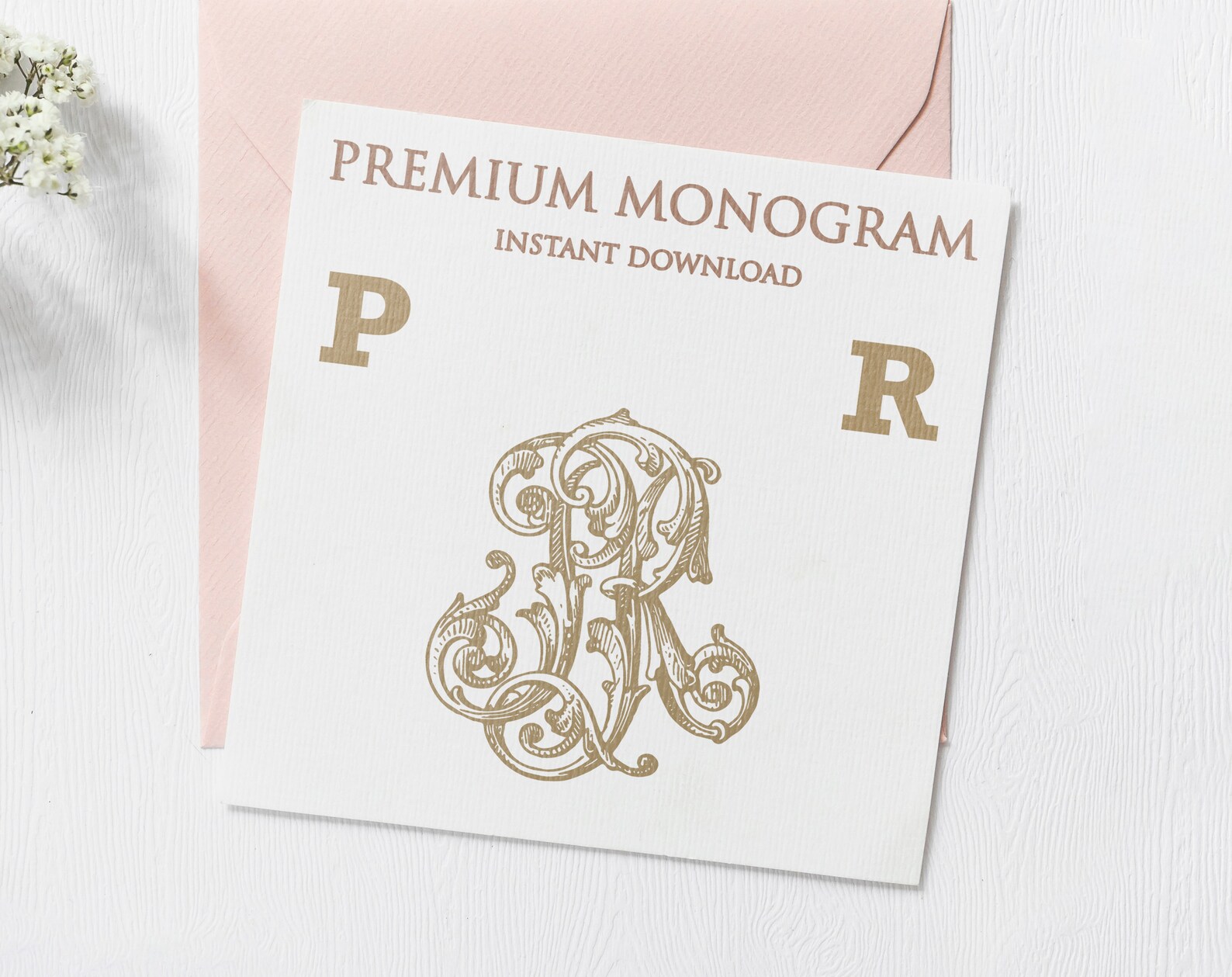 PR RP V.3 Wedding Duogram Wedding Monogram Wedding Logo - Etsy