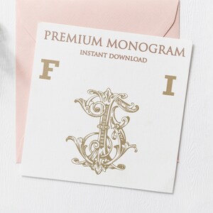 FI, IF Wedding Duogram, Wedding Monogram | Wedding Logo | Invitation ...