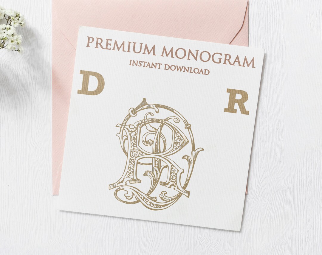 DR RD (V2) Wedding Duogram, Wedding Monogram | Wedding Logo ...
