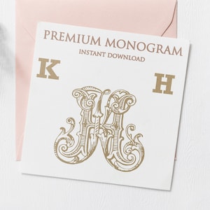 KH HK Wedding Duogram, Wedding Monogram | Wedding Logo | Invitation ...