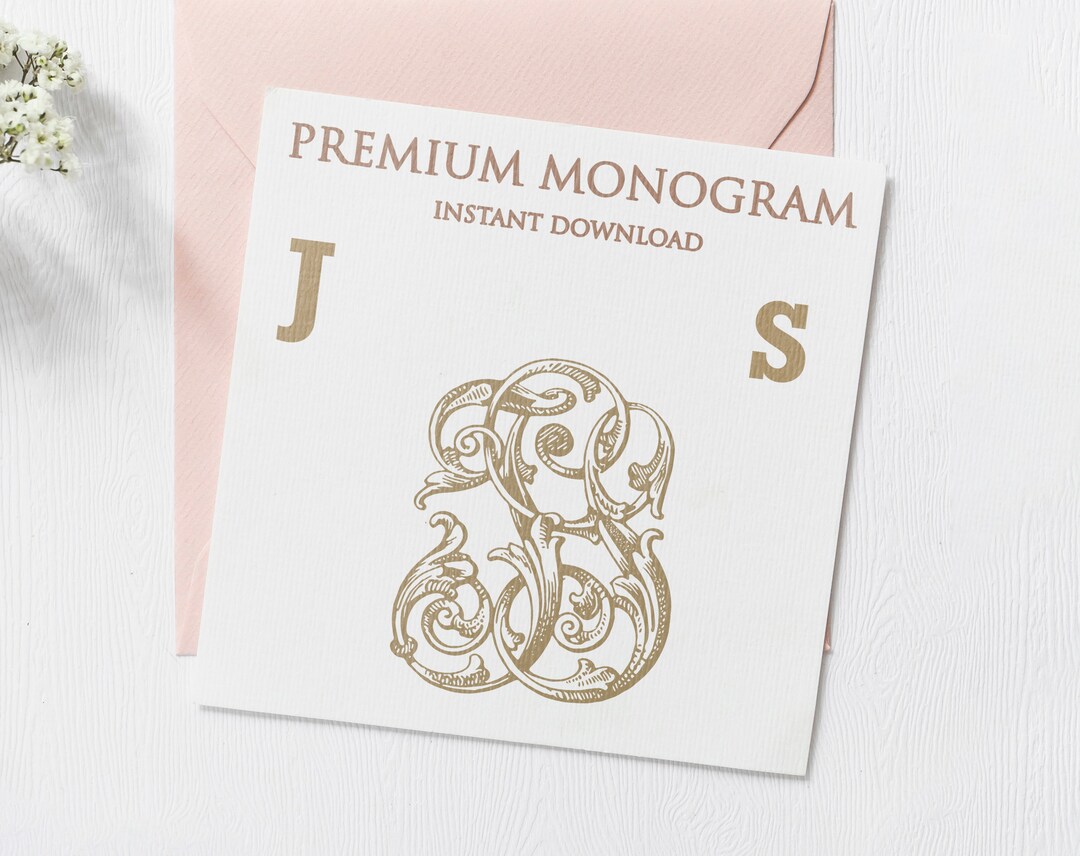 JS SJ Wedding Duogram, Wedding Monogram | Wedding Logo | Invitation ...
