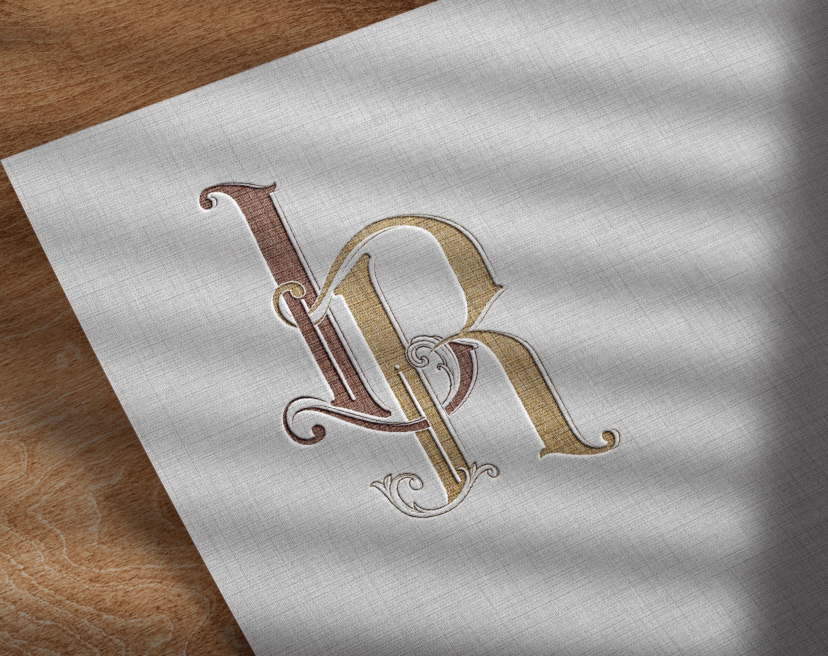 LR Wedding Monogram: Foil Stamp Vector Graphic (digital Download) - Etsy