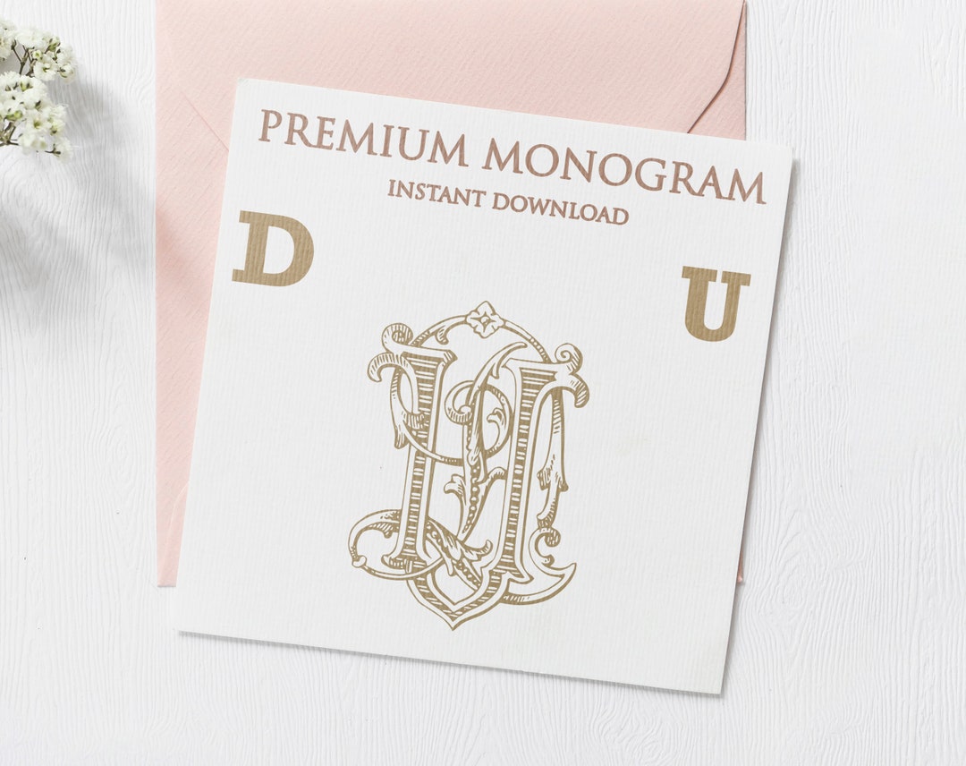DU UD Wedding Duogram, Wedding Monogram | Wedding Logo | Invitation ...