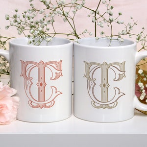 2 Letter Monogram With Letters CT | Digital Download - Wedding Monogram ...