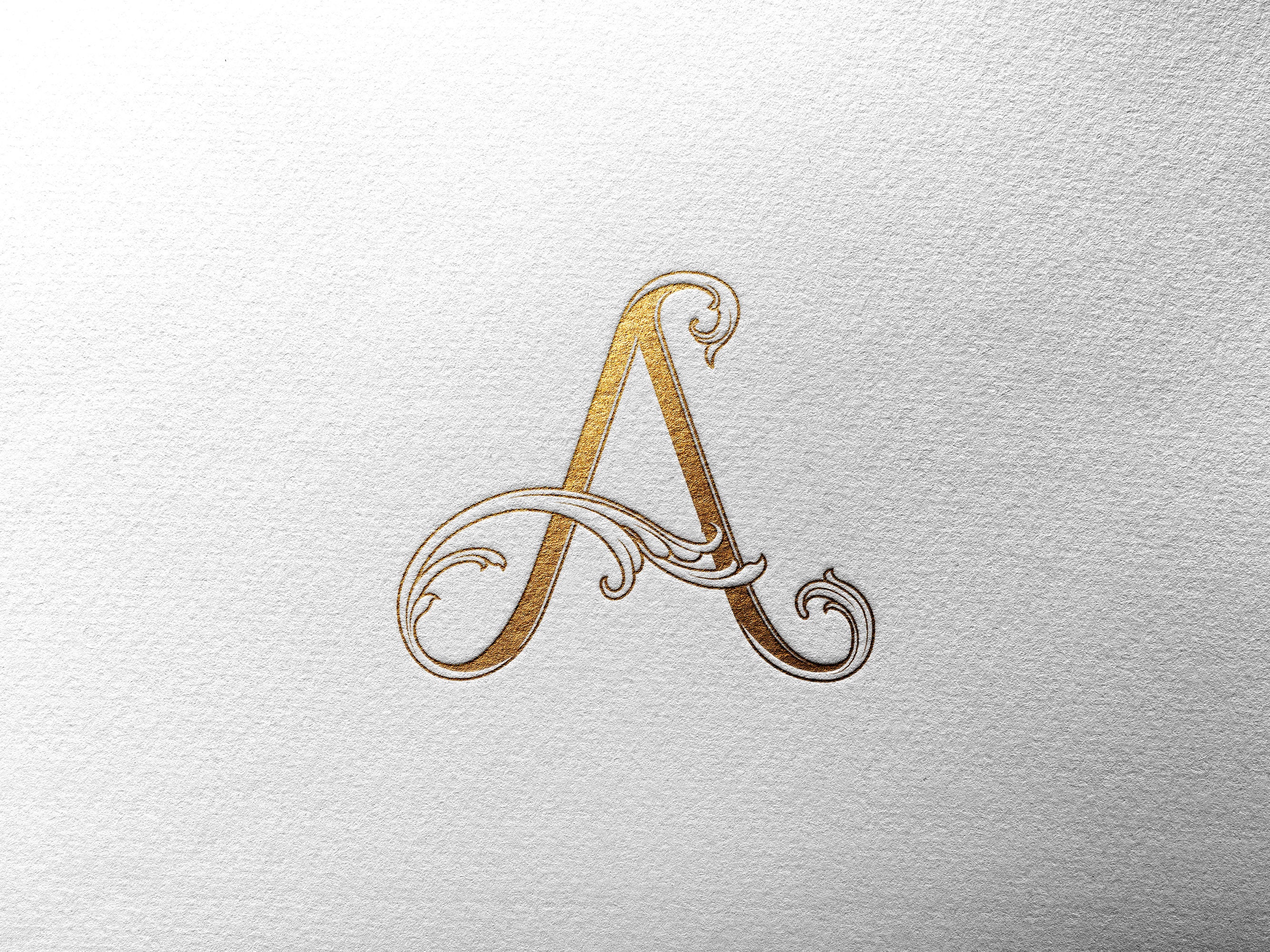 One Letter Monogram Initials Single Letter Monogram Family - Etsy