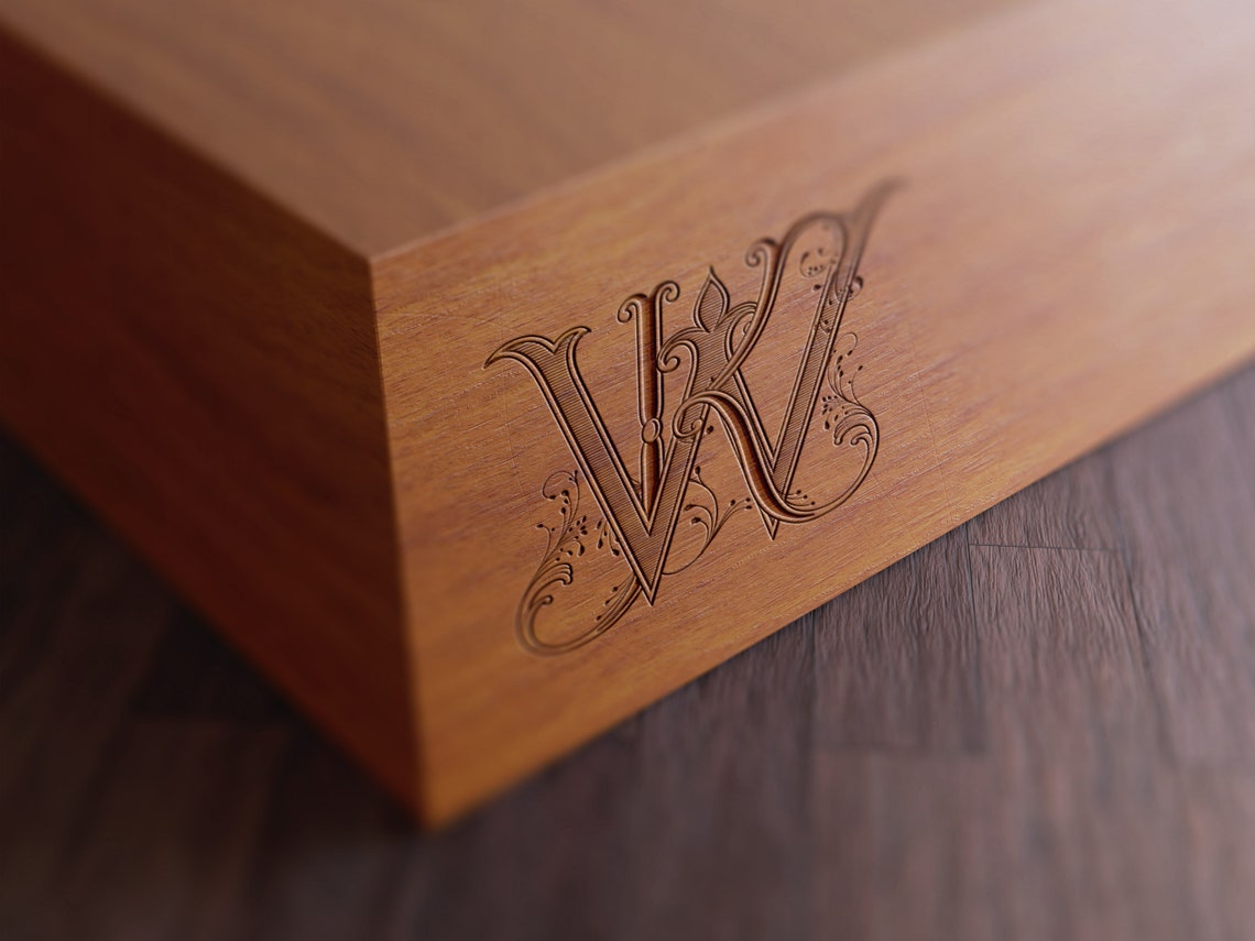 KW WK Wedding Monogram 2 Letter Monogram Monogram Wedding - Etsy