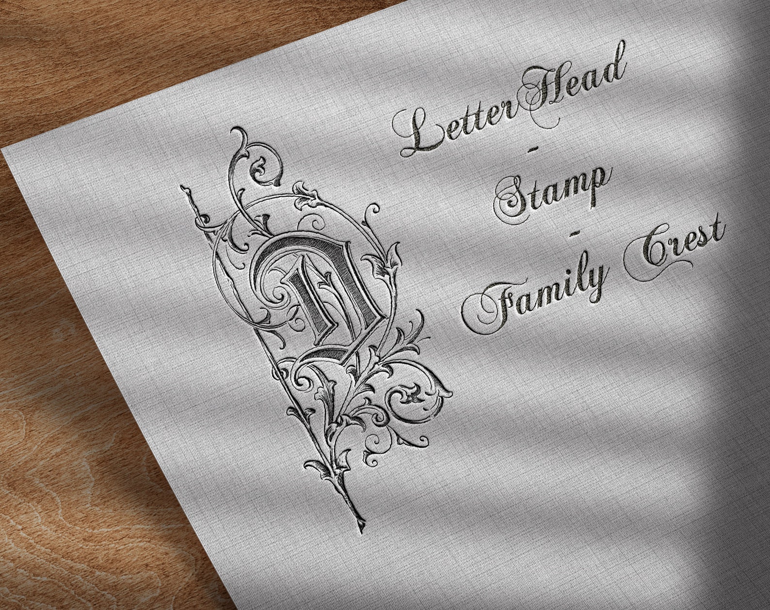 Victorian Era Monogram Single Letter D Vintage One Letter | Etsy