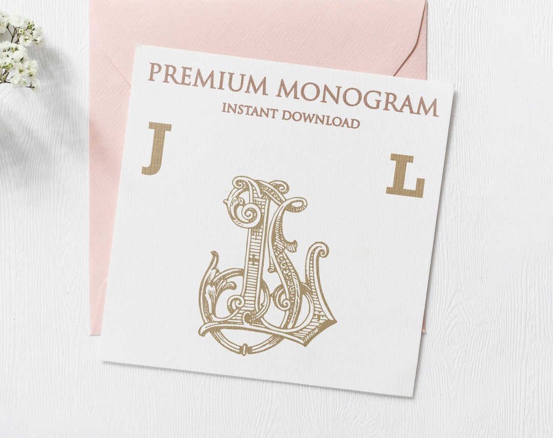 JL LJ Wedding Duogram, Wedding Monogram | Wedding Logo | Invitation ...