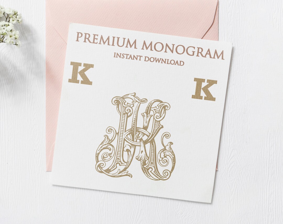 KK Wedding Duogram, Wedding Monogram | Wedding Logo | Invitation Logo ...