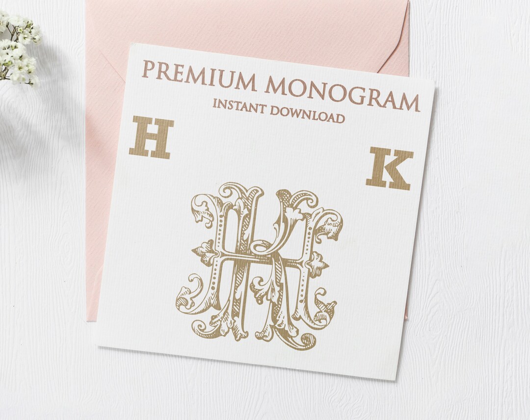 HK KH Wedding Duogram, Wedding Monogram | Wedding Logo | Invitation ...