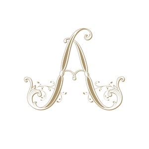 One Letter Monogram Initials Single Letter Monogram Family | Etsy