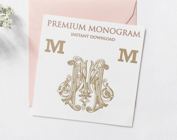 MM MM V.2 Wedding Duogram Wedding Monogram Wedding Logo - Etsy