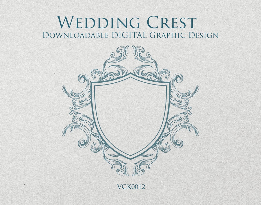 Victorian Style Wedding Crest | A Ready-to-download Scalable Vector ...