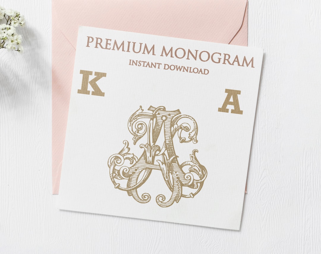 KA AK Wedding Duogram, Wedding Monogram | Wedding Logo | Invitation ...