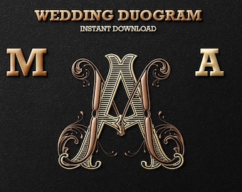 Wedding Logo Wedding Monogram Dance Floor Monogram BK KB - Etsy