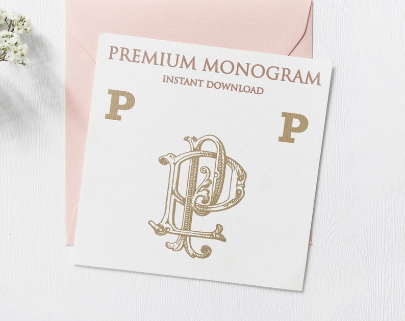 PP PP Wedding Duogram Wedding Monogram Wedding Logo - Etsy