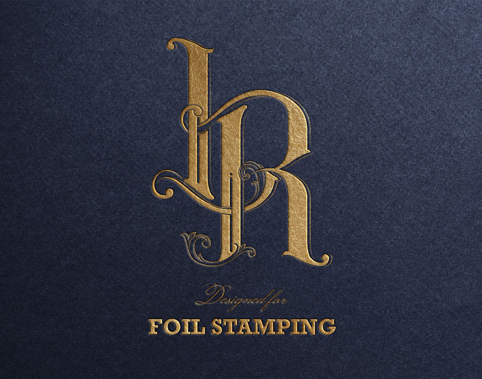 LR Wedding Monogram: Foil Stamp Vector Graphic (digital Download) - Etsy